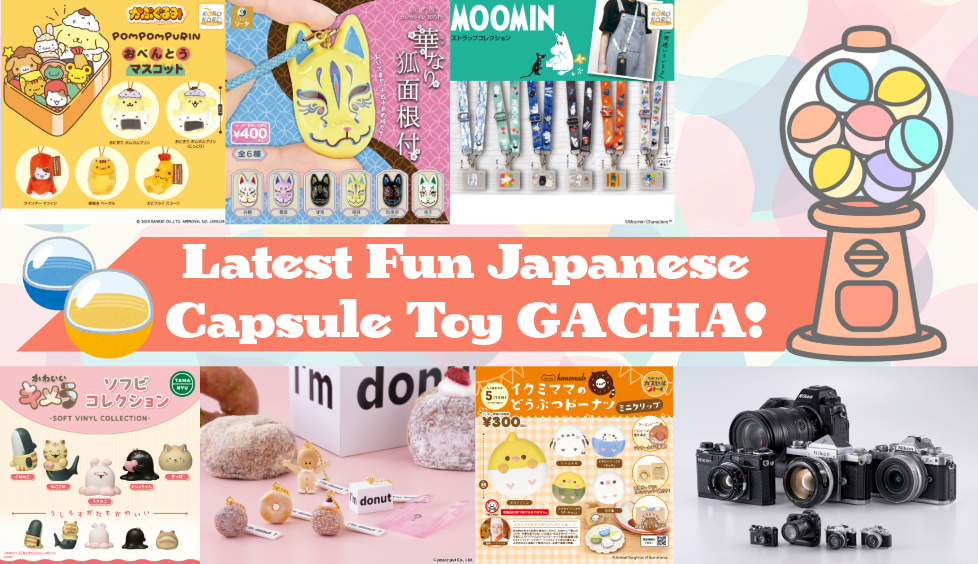 Latest Fun Japanese Capsule Toy (Gacha) ~Donut Charms, Moomin Lanyards ...